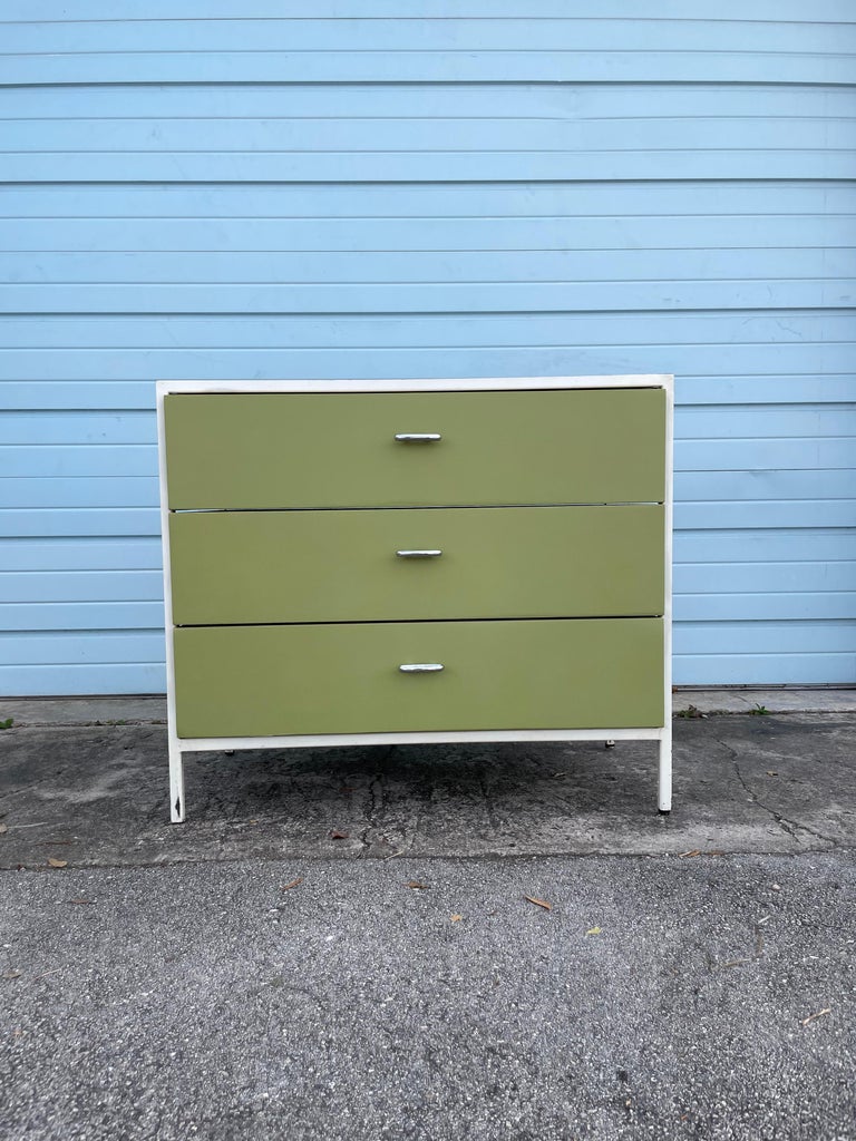 George Nelson for Herman Miller Steel Case Series Chest of Drawers Mid ...