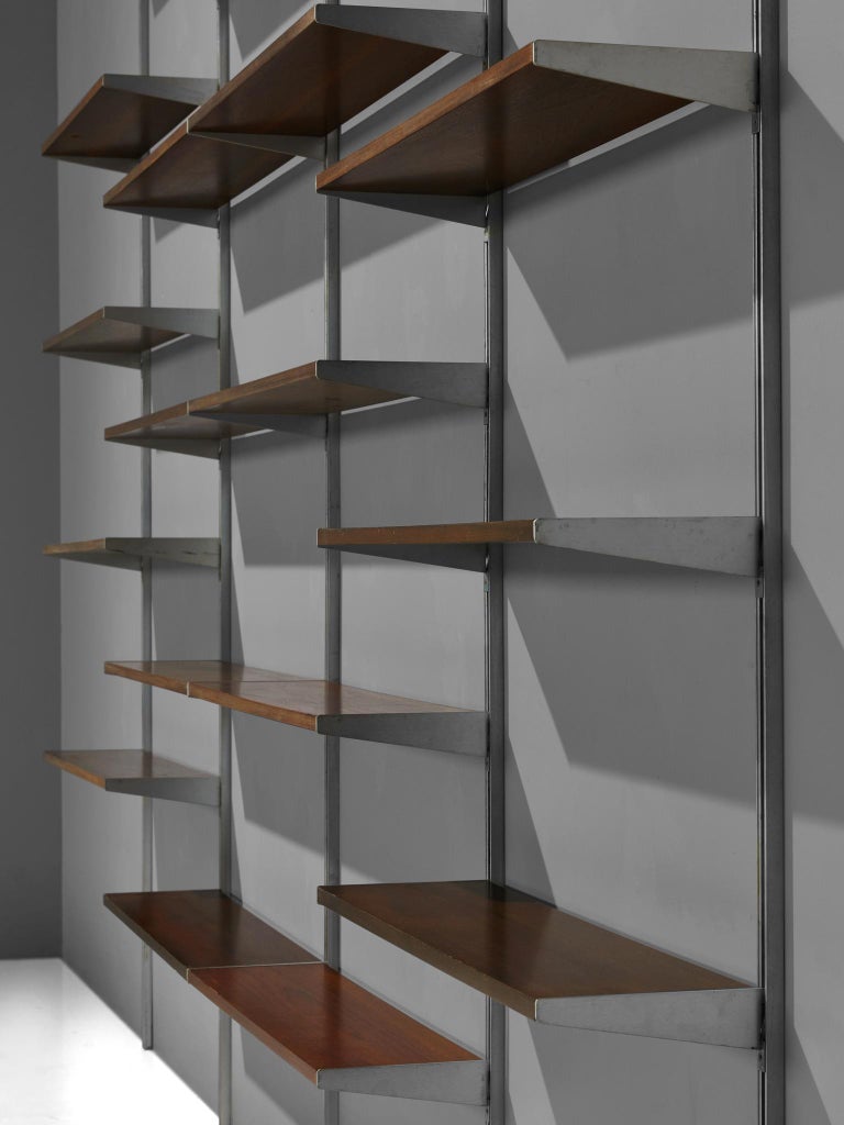 George Nelson for Herman Miller Wall Unit in Walnut For Sale at 1stDibs