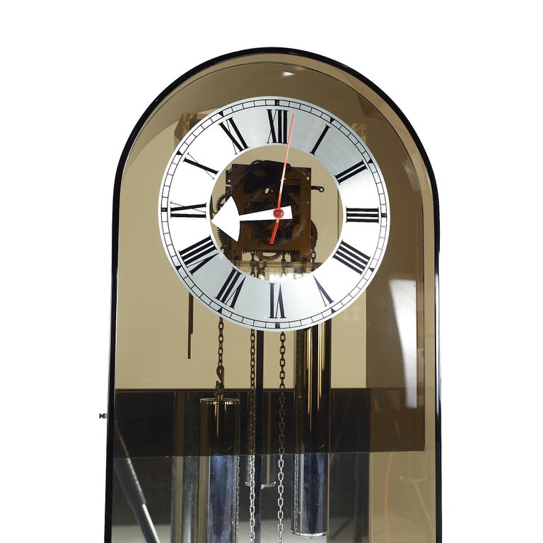 George Nelson for Howard Miller Midcentury Lucite Grandfather Clock For ...