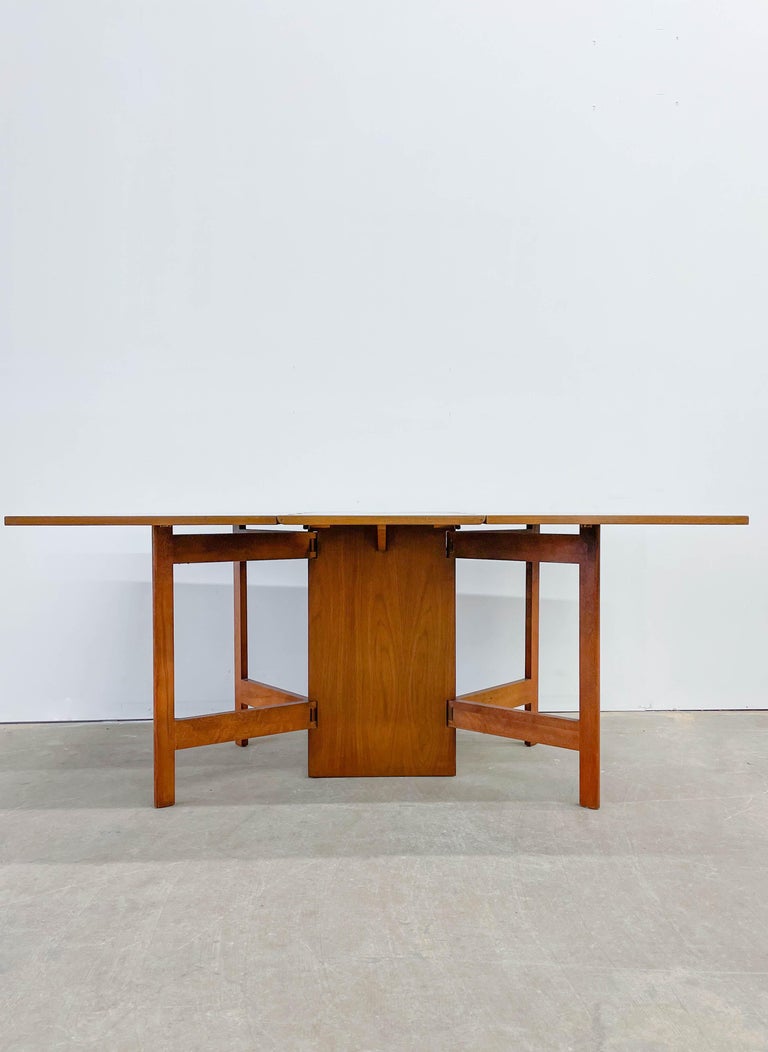 George Nelson Gate Leg Dining Table For Sale at 1stDibs