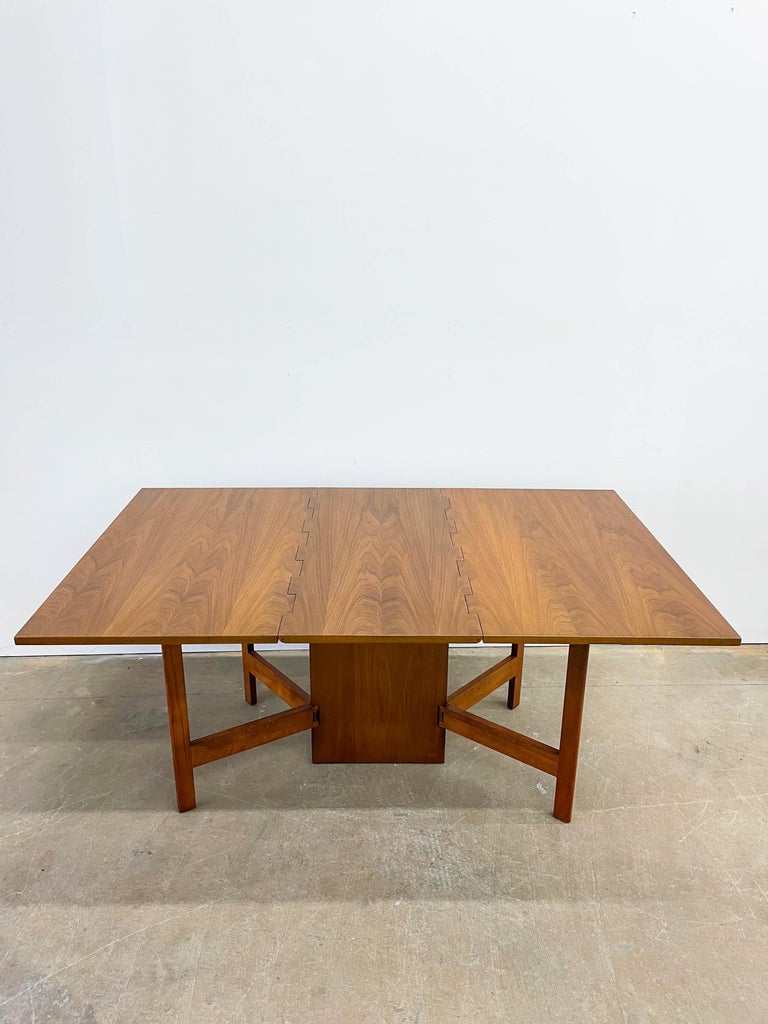 George Nelson Gate Leg Dining Table For Sale at 1stDibs