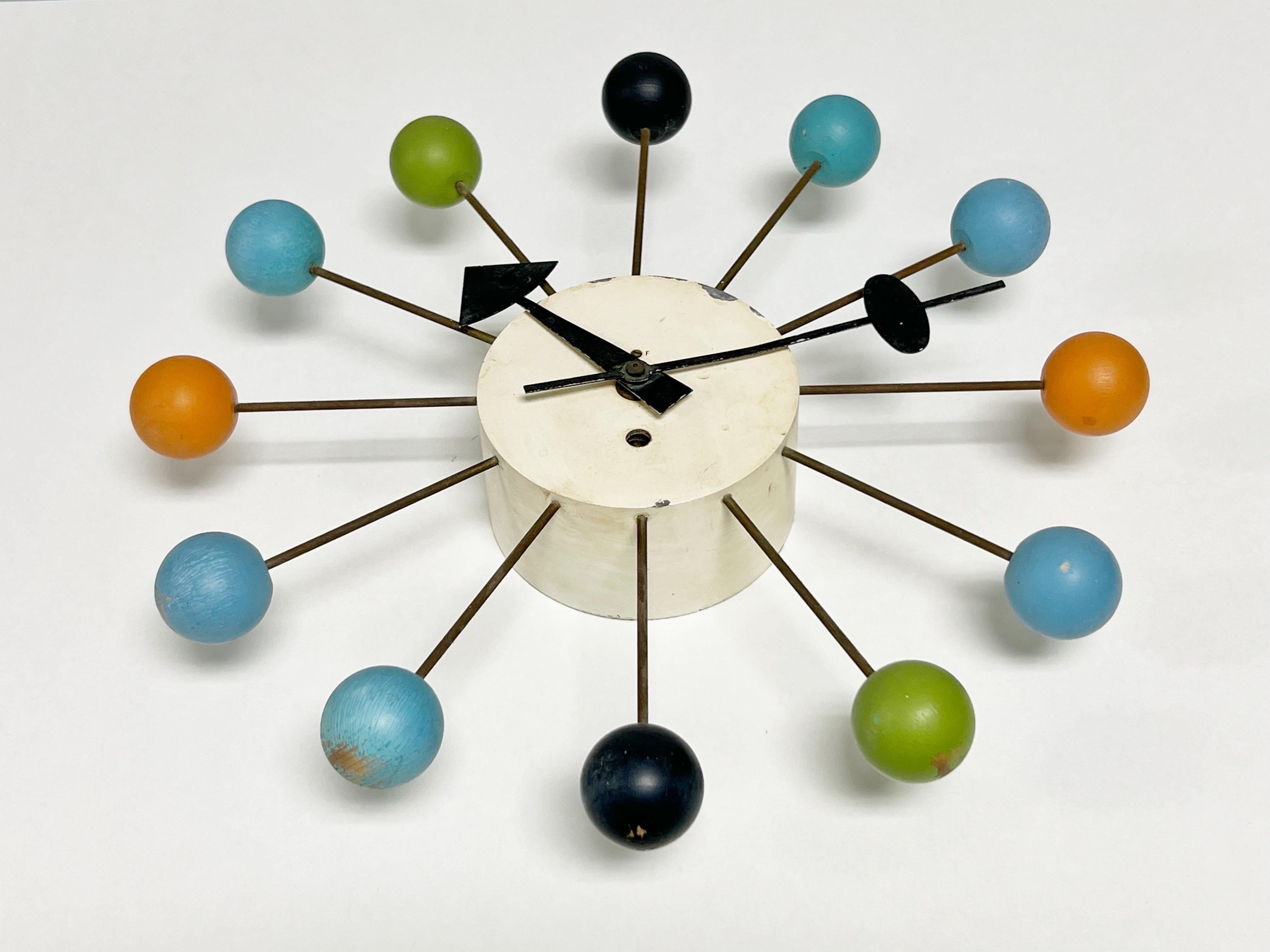 George Nelson Howard Miller Ballclock Clock For Sale at 1stDibs ...