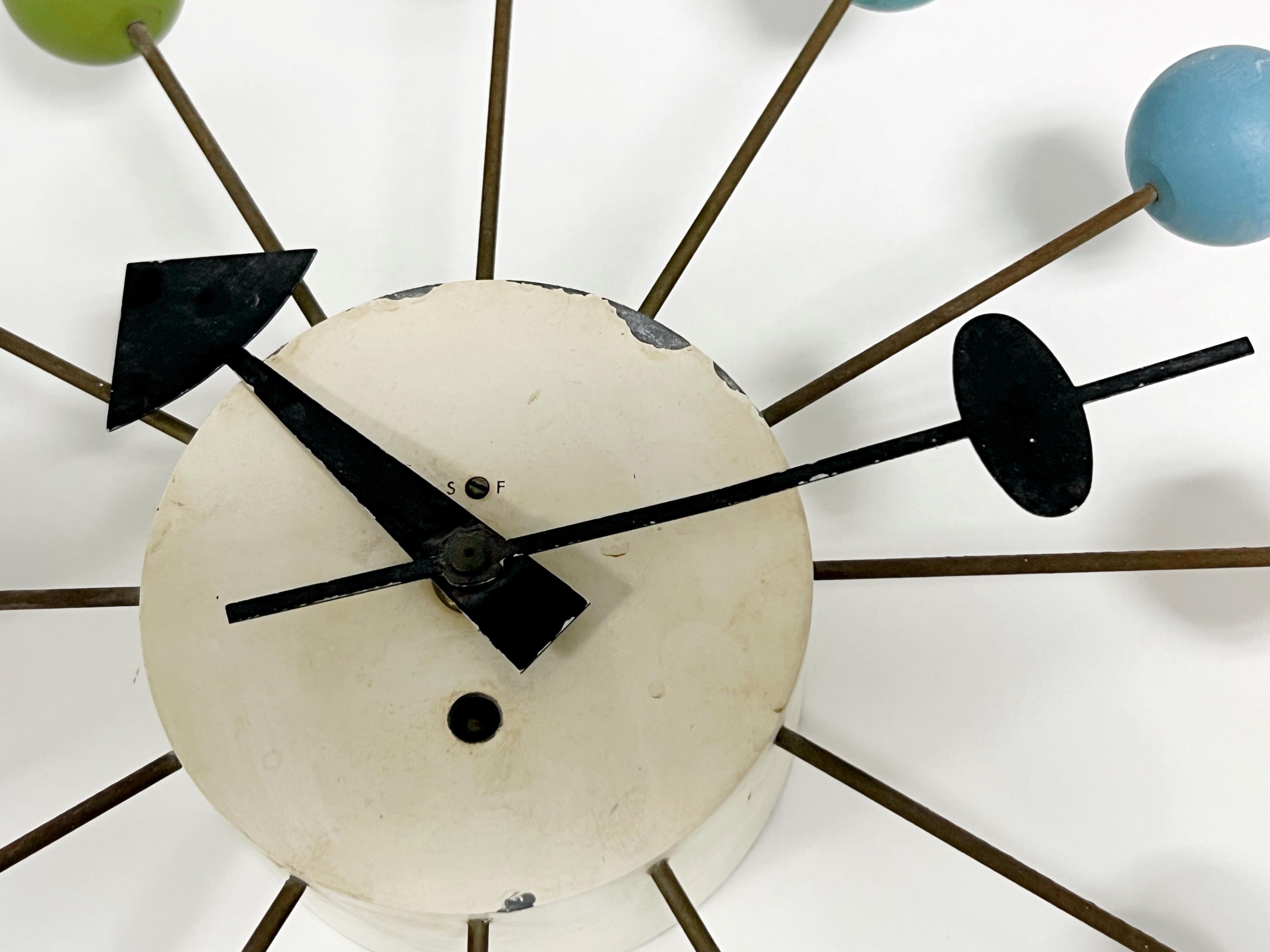 George Nelson Howard Miller Ballclock Clock For Sale at 1stDibs ...