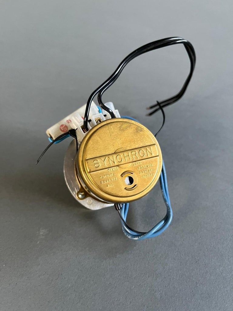 George Nelson Mid Century Ball Clock in Brass and Wood For Sale at 1stDibs