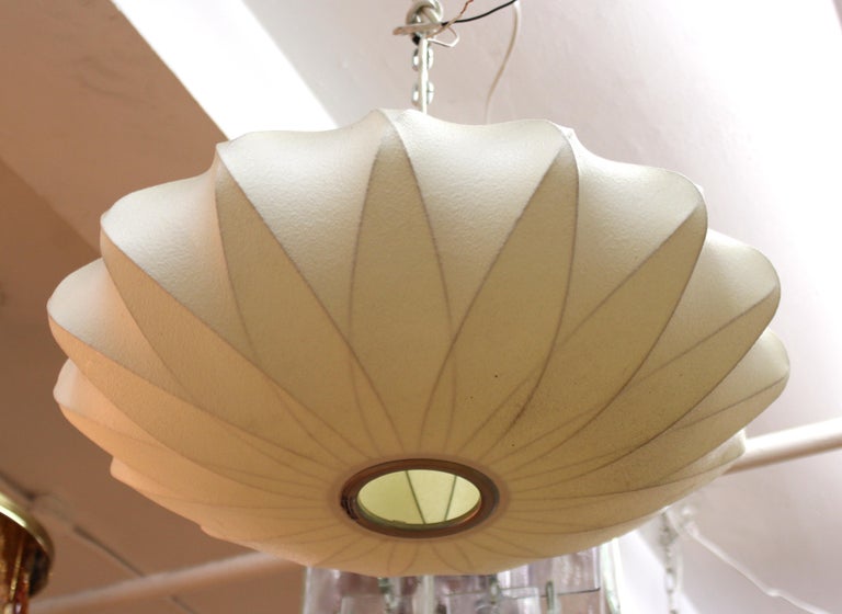 George Nelson Mid-Century Modern Cocoon Pendant Light at 1stDibs | drum ...