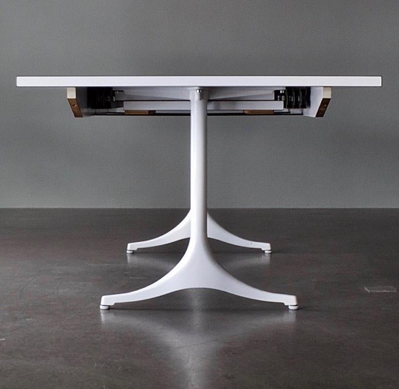 George Nelson Pedestal Extension Table No. 5559 1, Edition for Herman Miller For Sale at 1stDibs