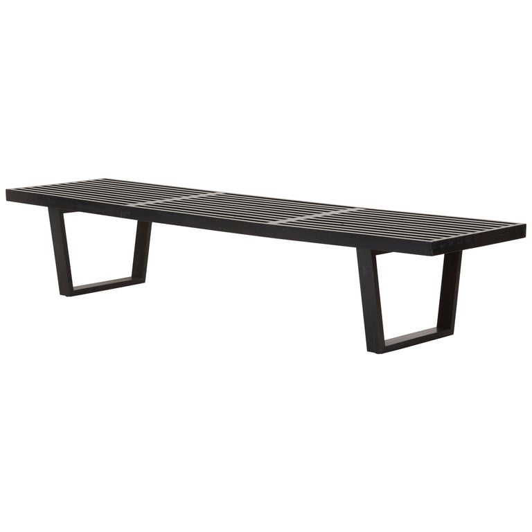 George Nelson Slat Bench for Herman Miller, US, 1950s at 1stDibs