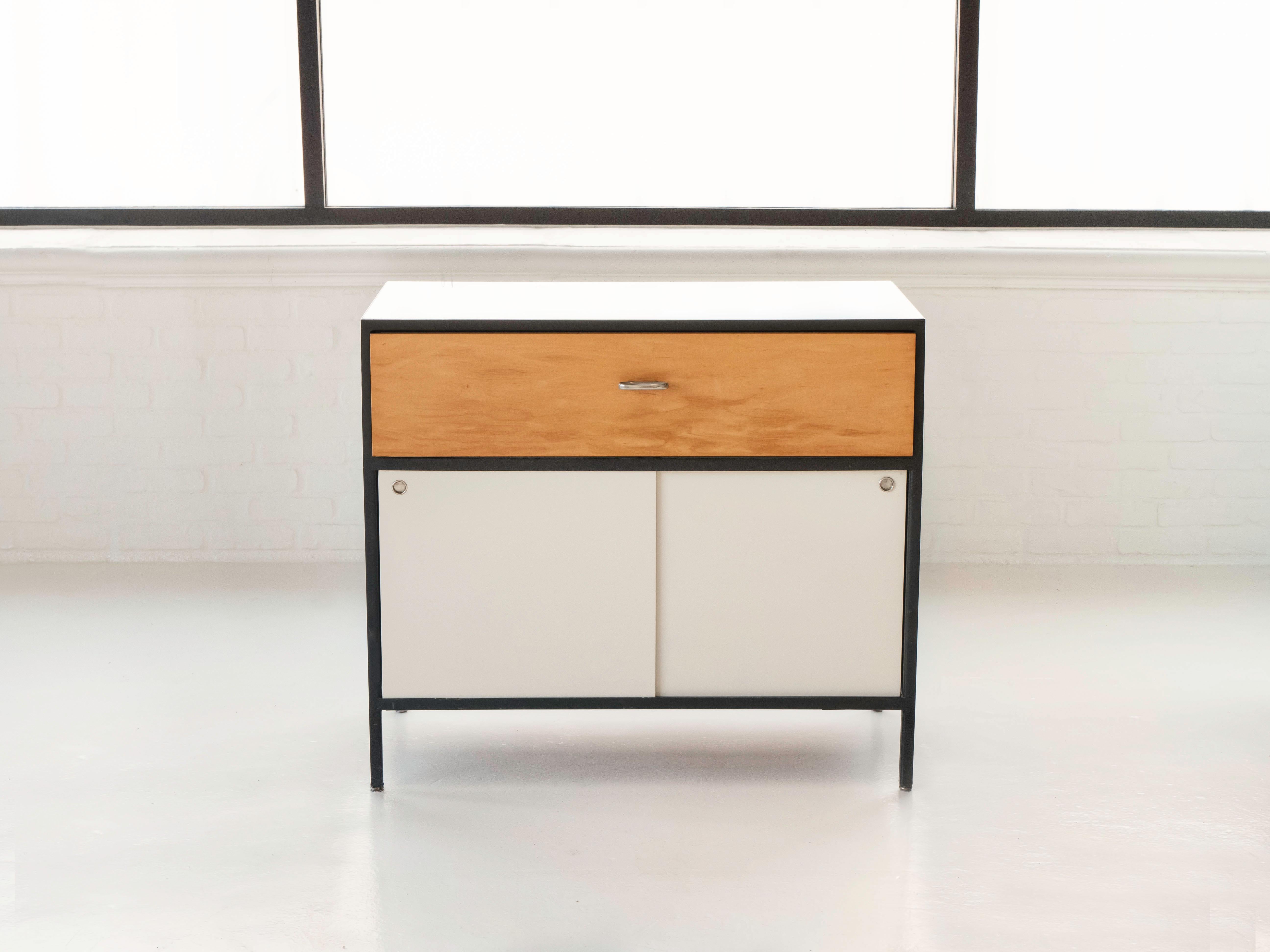 George Nelson Sliding Doors Steel Frame Dresser for Herman Miller ...
