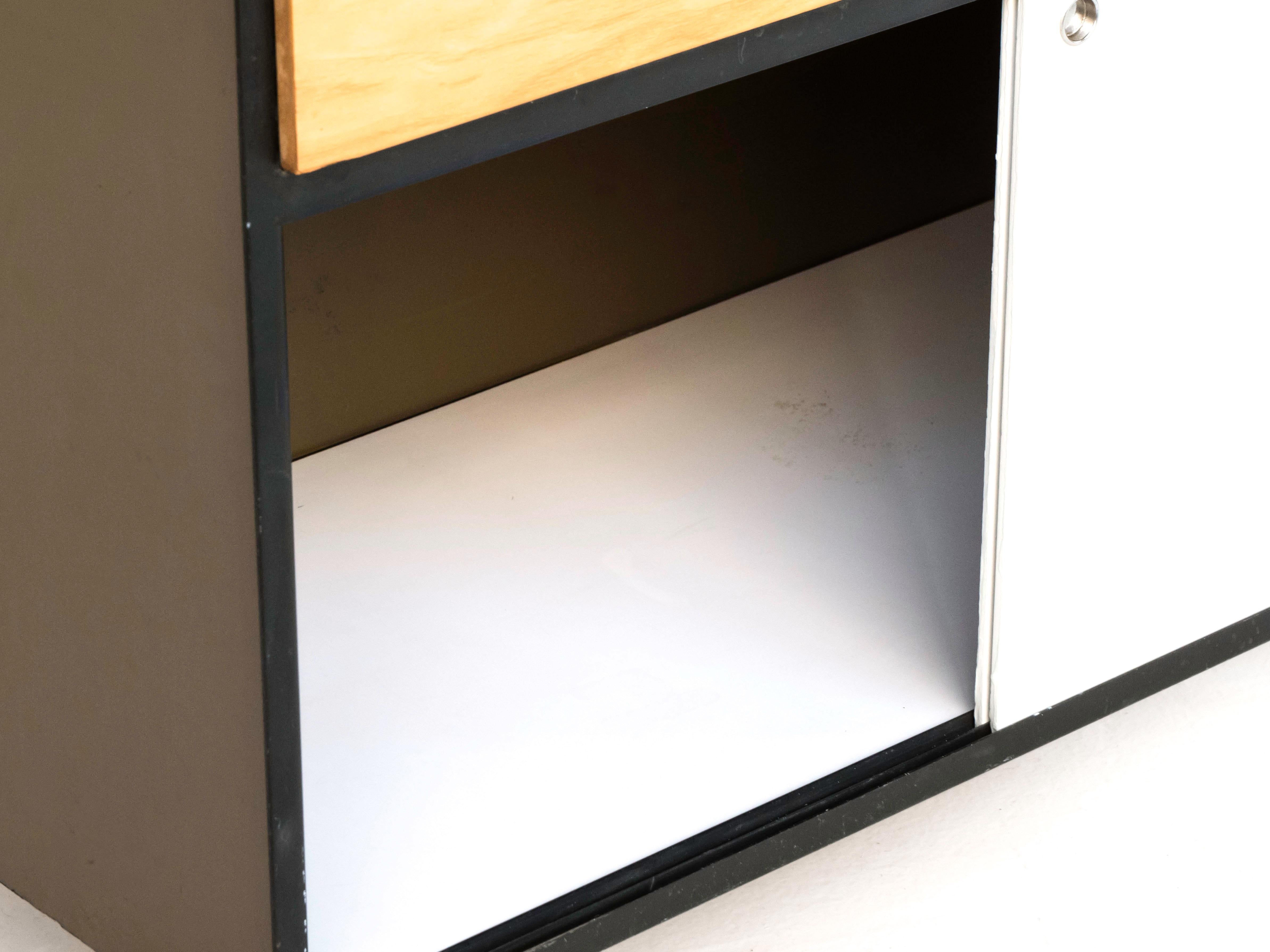 George Nelson Sliding Doors Steel Frame Dresser for Herman Miller ...