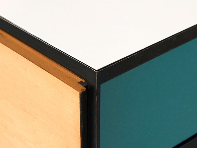 George Nelson Steel Frame 3-Drawer Dresser for Herman Miller, 1950s at ...