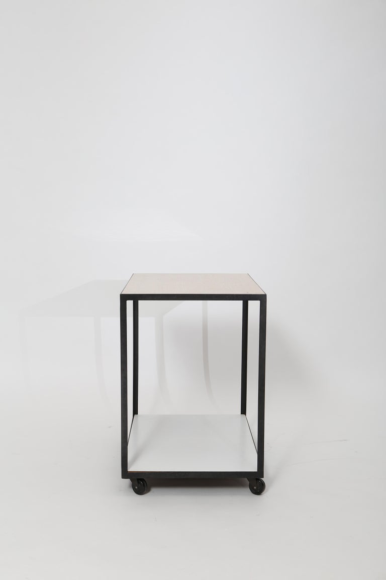 George Nelson Steel Frame Bar Cart For Sale at 1stDibs