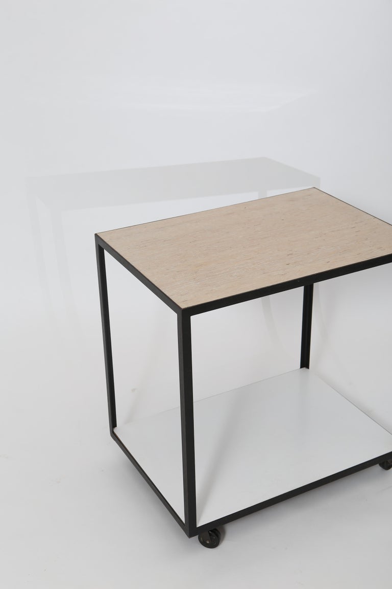 George Nelson Steel Frame Bar Cart For Sale at 1stDibs