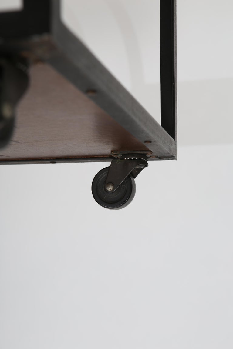 George Nelson Steel Frame Bar Cart For Sale at 1stDibs