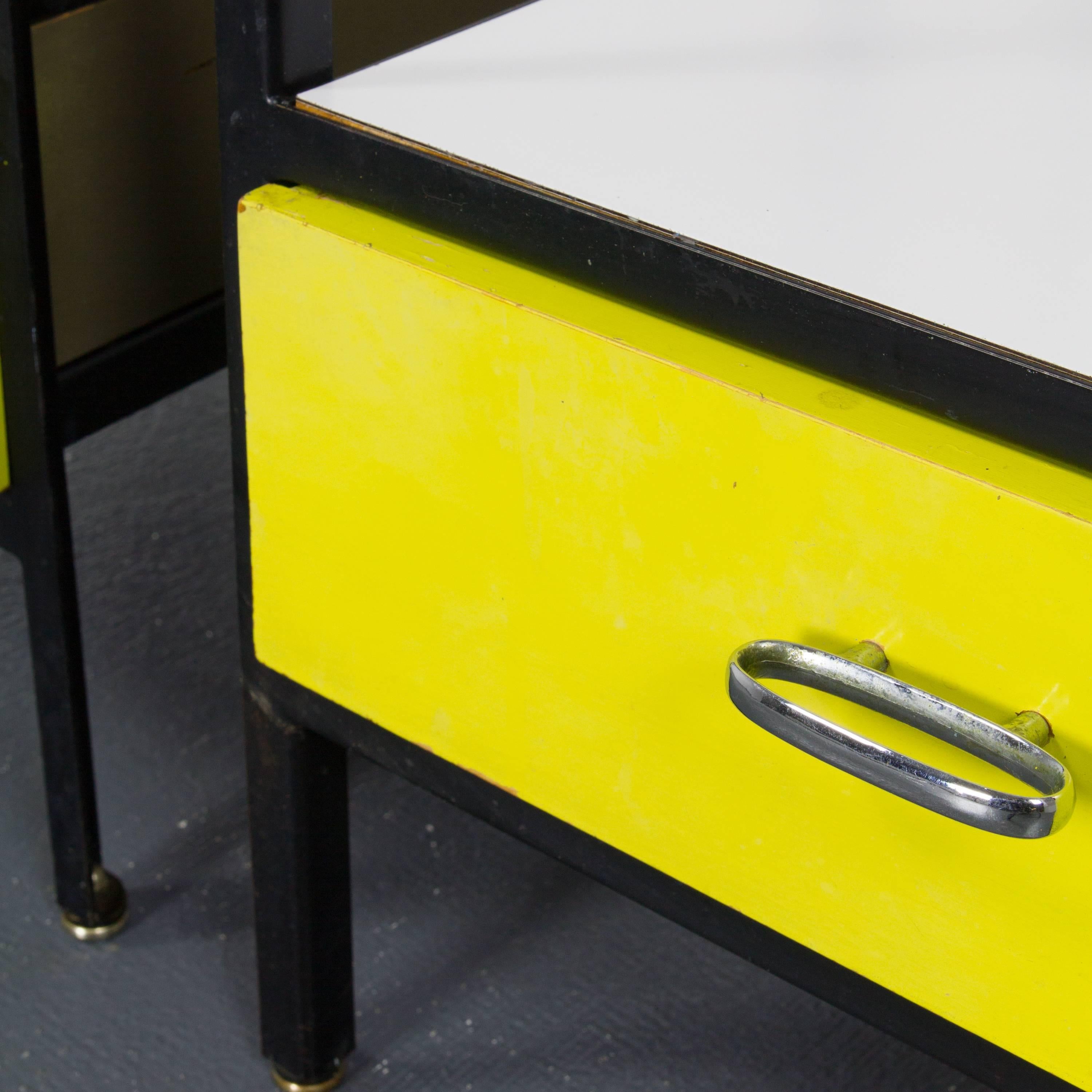 George Nelson Steel Frame Nightstands at 1stDibs
