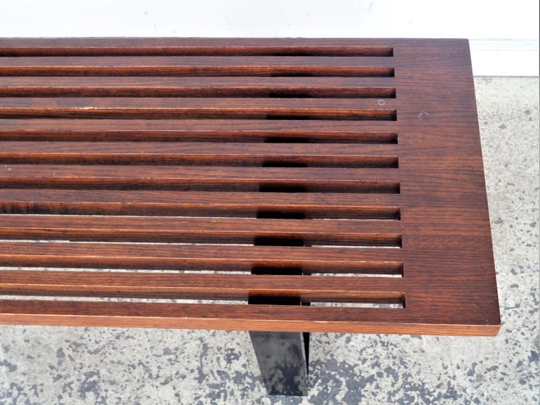 George Nelson Style Platform Bench 1950's at 1stDibs | george nelson bench