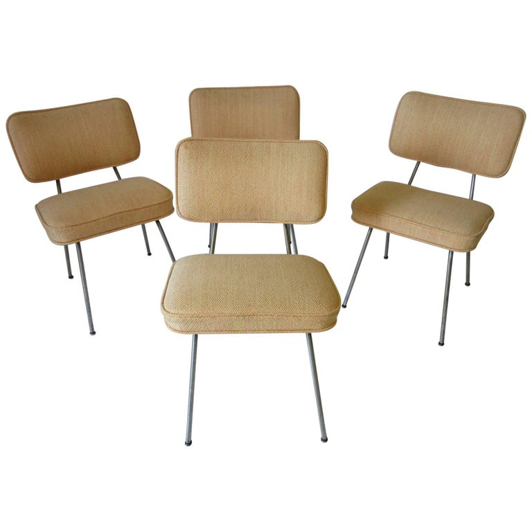 George Nelson Tubular Dining Chairs at 1stDibs