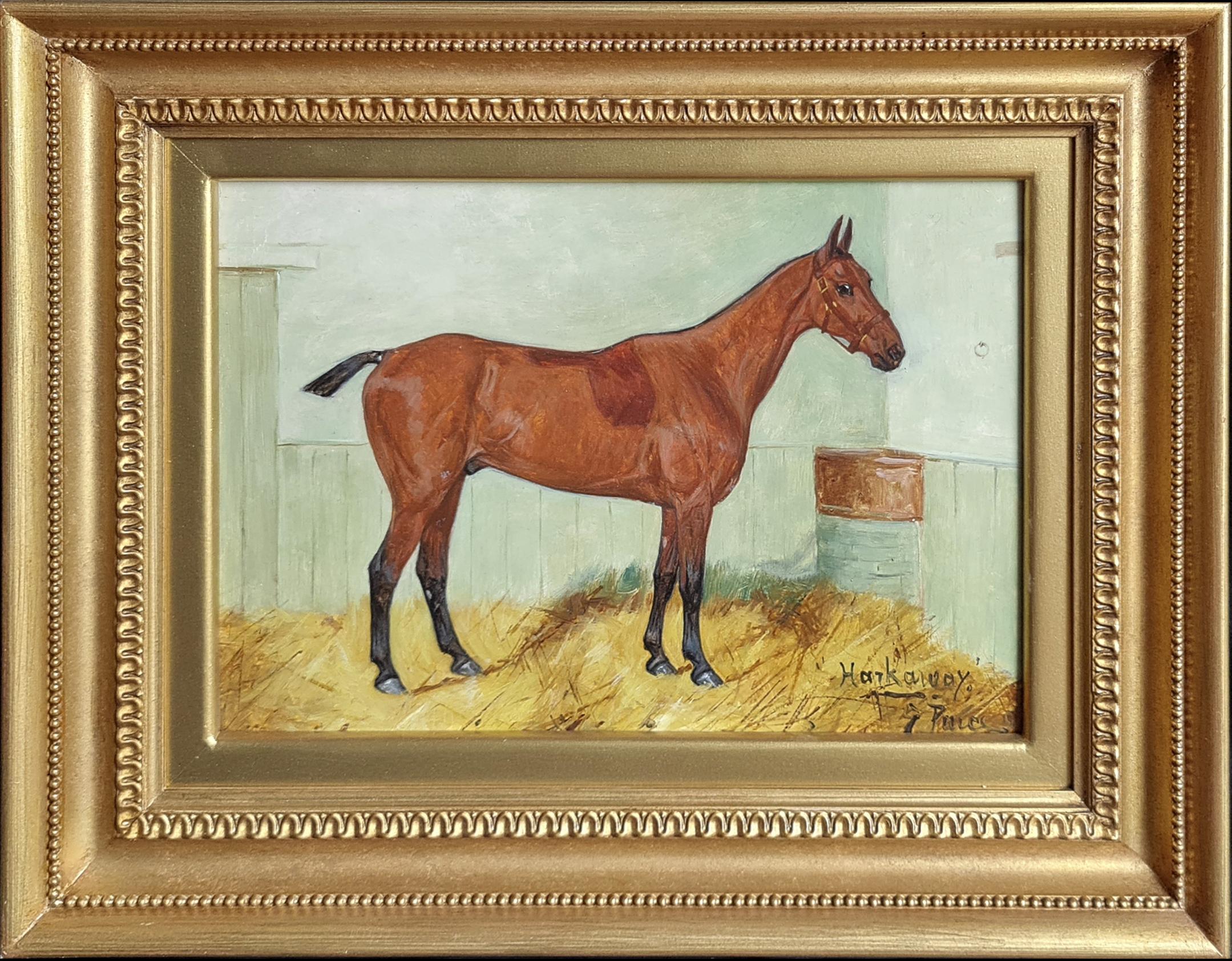 George Paice - Summer Lightning - Very Large English Equestrian Oil at ...