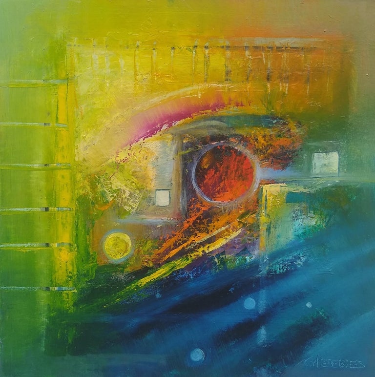 George Peebles - Summer Solstice, Abstract Oil Painting For Sale at 1stDibs