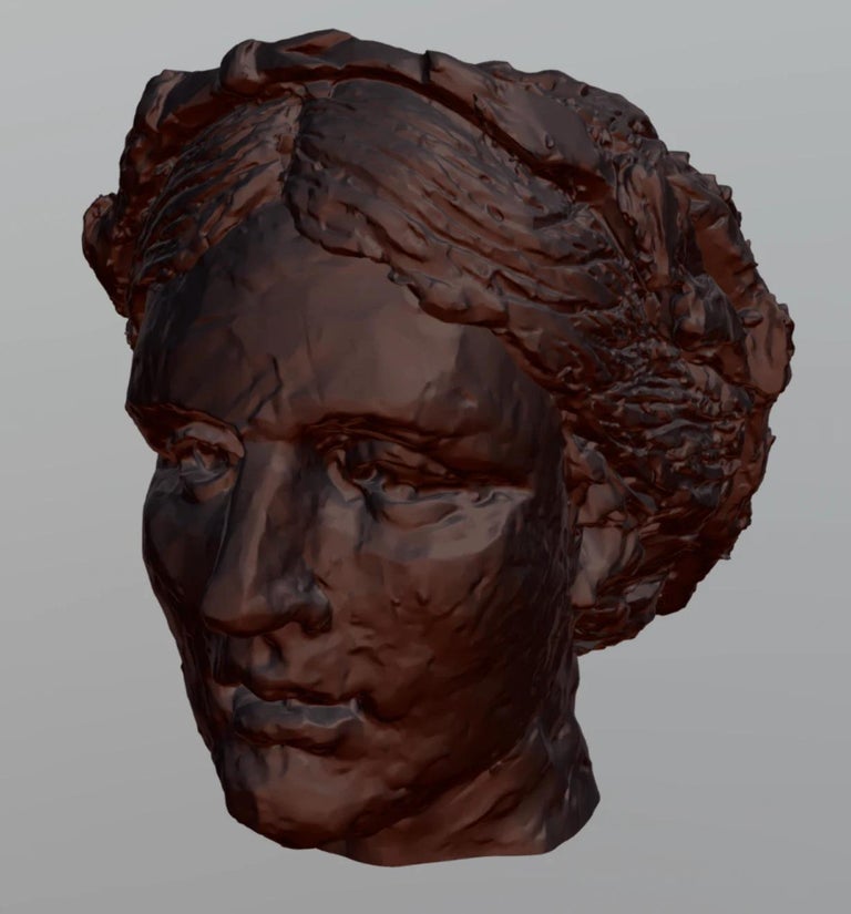 George Petrides - Clio - Bronze head - Custom patinas For Sale at 1stDibs
