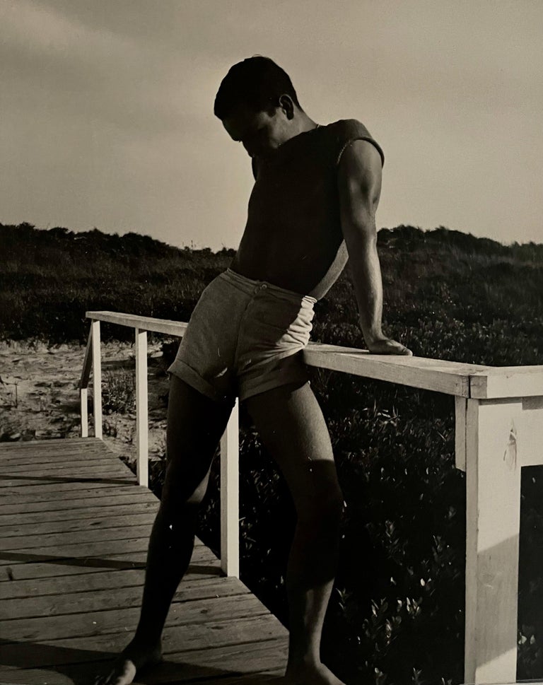 George Platt Lynes - [Chuck Howard on Boardwalk, Probably Fire Island ...