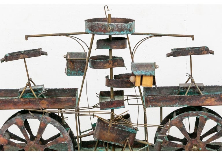 George Rhoads 1989 Large Scale Metal Kinetic Fountain Sculpture For ...