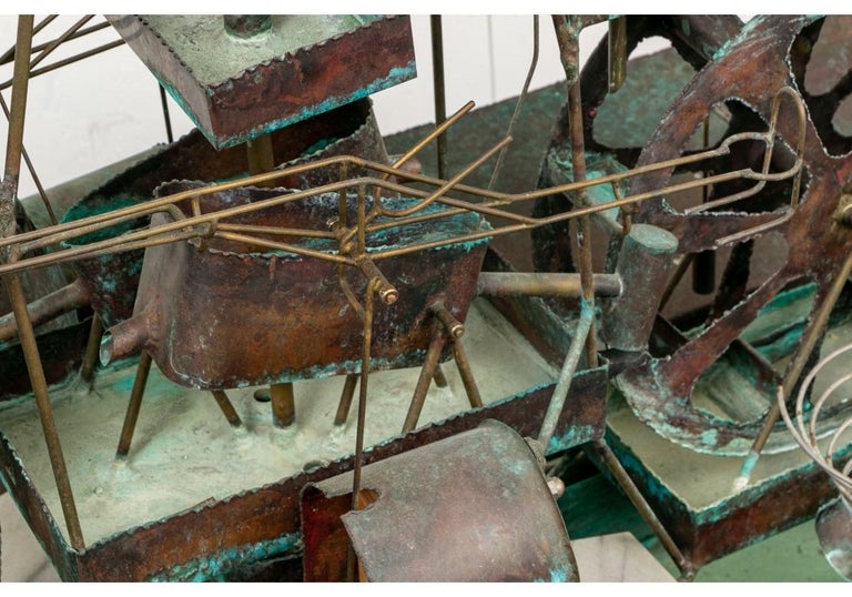 George Rhoads 1989 Large Scale Metal Kinetic Fountain Sculpture For ...