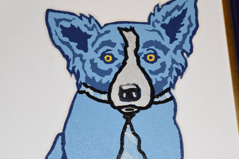 George Rodrigue - Blue Dog "Original Untitled MM I" Silkscreen and Oil ...