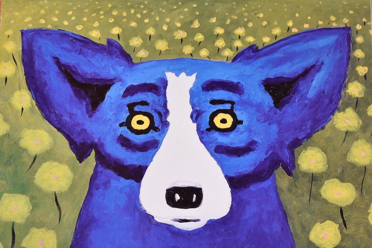 George Rodrigue - "Blue Dog Man" Book Advertising Poster For Sale at ...