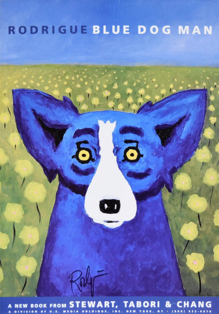 George Rodrigue - "Blue Dog Man" Book Advertising Poster For Sale at ...