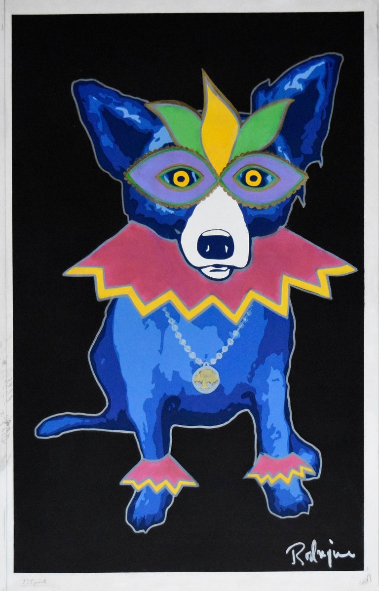 George Rodrigue - Blue Dog "Original - Party Animal - Black - Concept ...