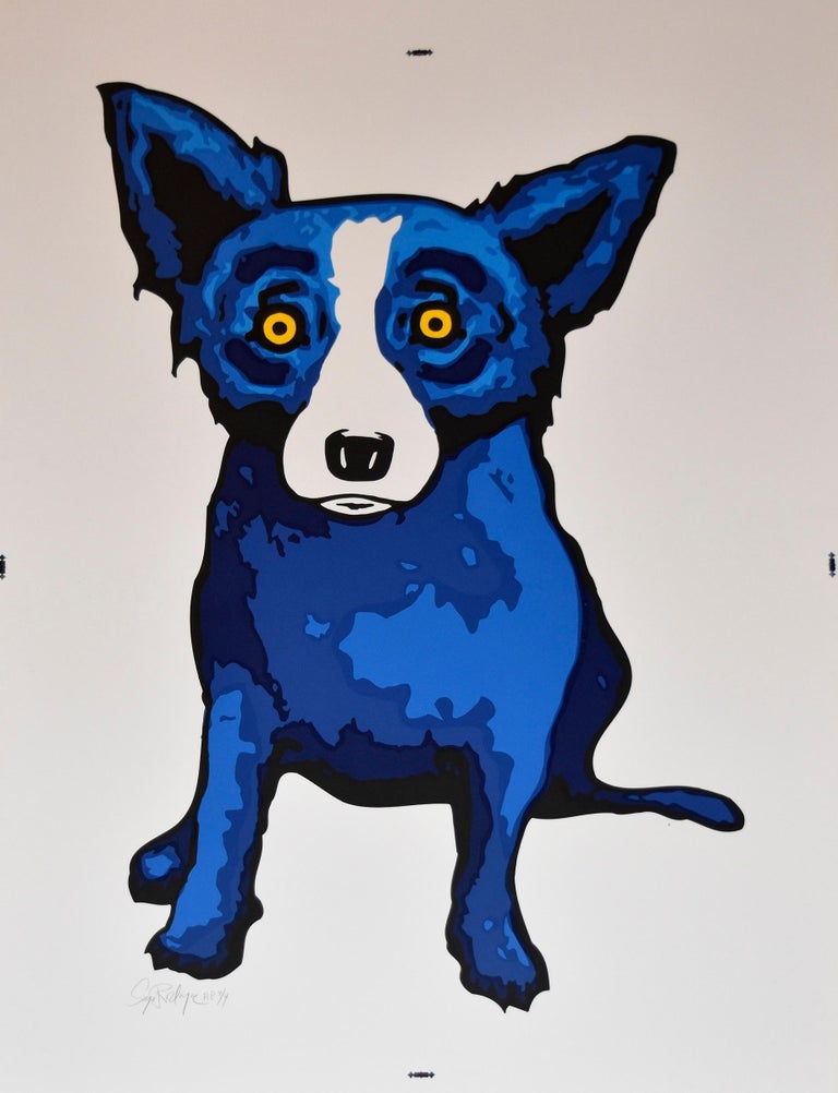 George Rodrigue - Blue Dog Supersize - Signed Silkscreen Print For Sale ...
