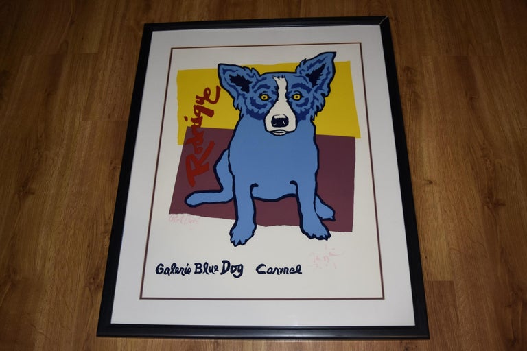 George Rodrigue - Carmel Edition I - Signed Silkscreen Blue Dog Print ...