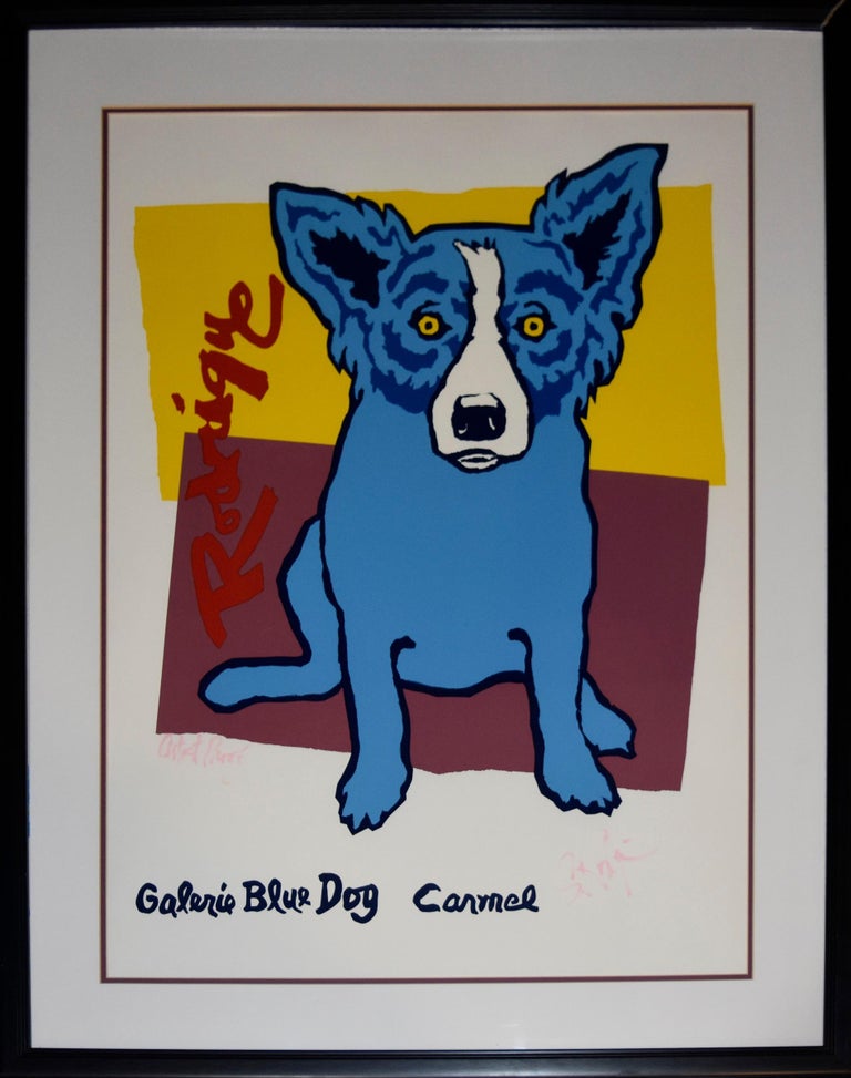 George Rodrigue - Carmel Edition I - Signed Silkscreen Blue Dog Print ...