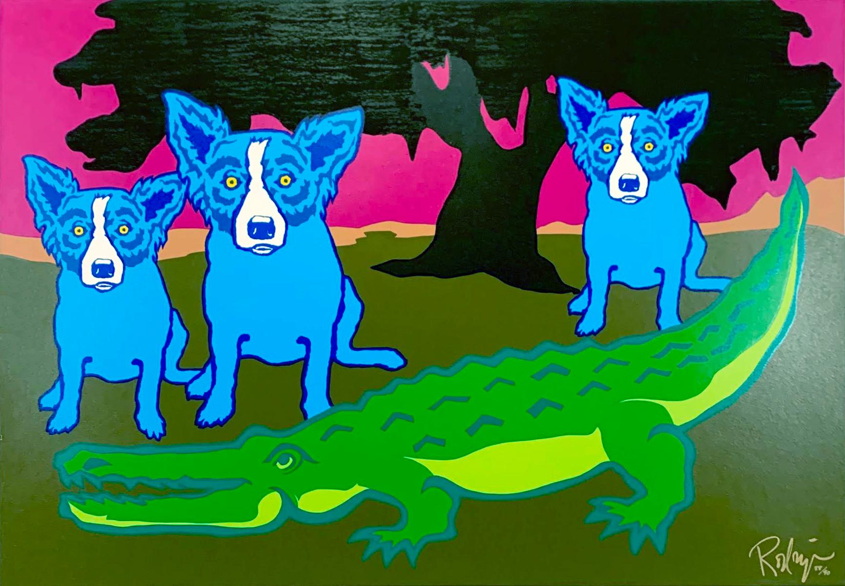 George Rodrigue - George Rodrigue Later Gator at 1stDibs | george the gator