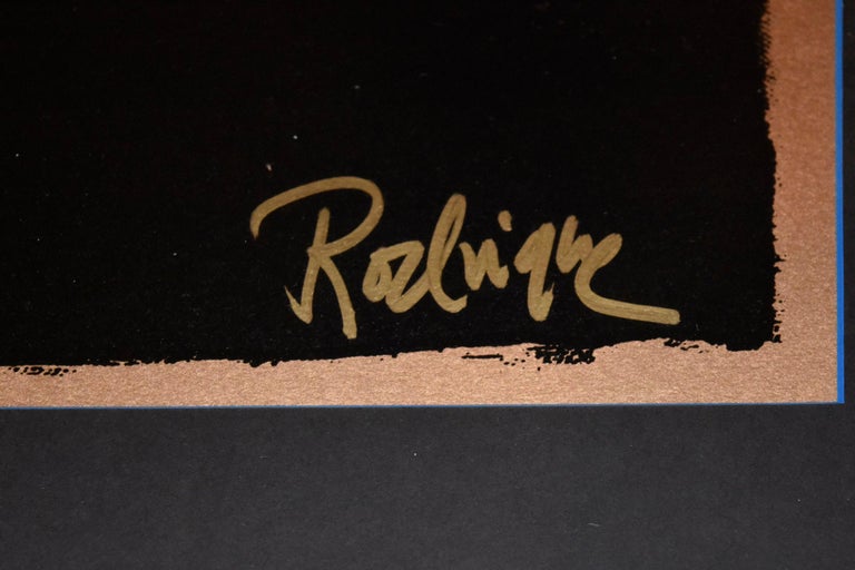 George Rodrigue - Head Shot Black - Signed Silkscreen Pint - Blue Dog ...