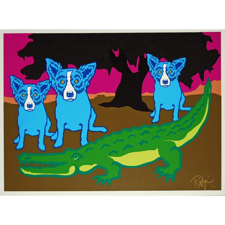 George Rodrigue - Later Gator For Sale at 1stDibs | george rodrigue ...