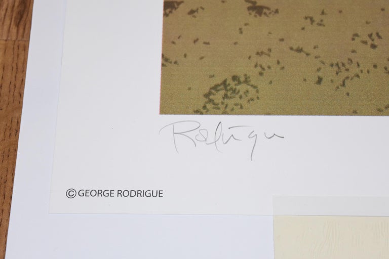 George Rodrigue - Sand Dollar Beach - Signed Silkscreen Print For Sale ...