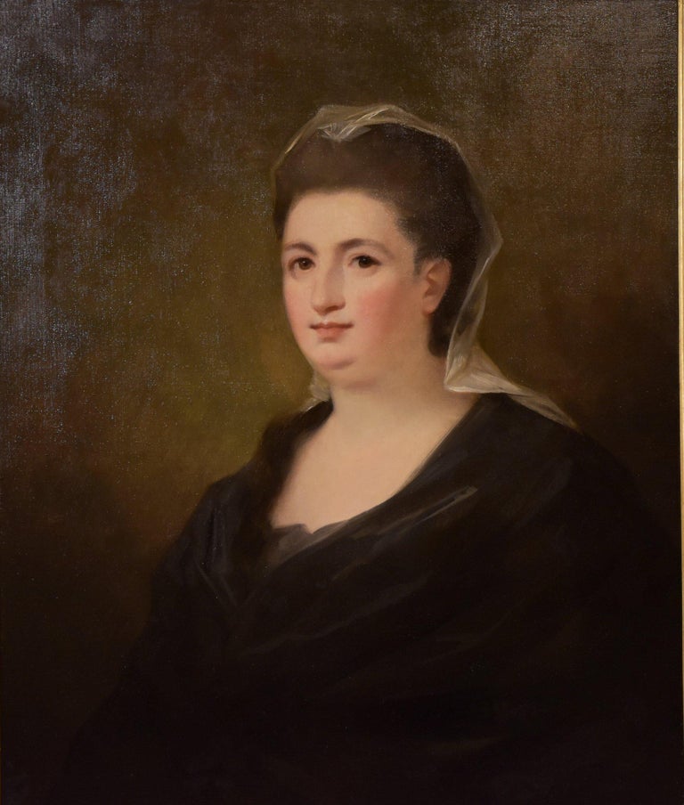 George Romney - Oil Painting by George Romney "Portraits of a Lady and ...
