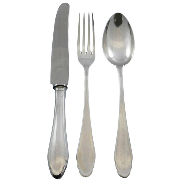 George Roth and Co. Germany 800 Silver Flatware Service Set 17 Pieces ...
