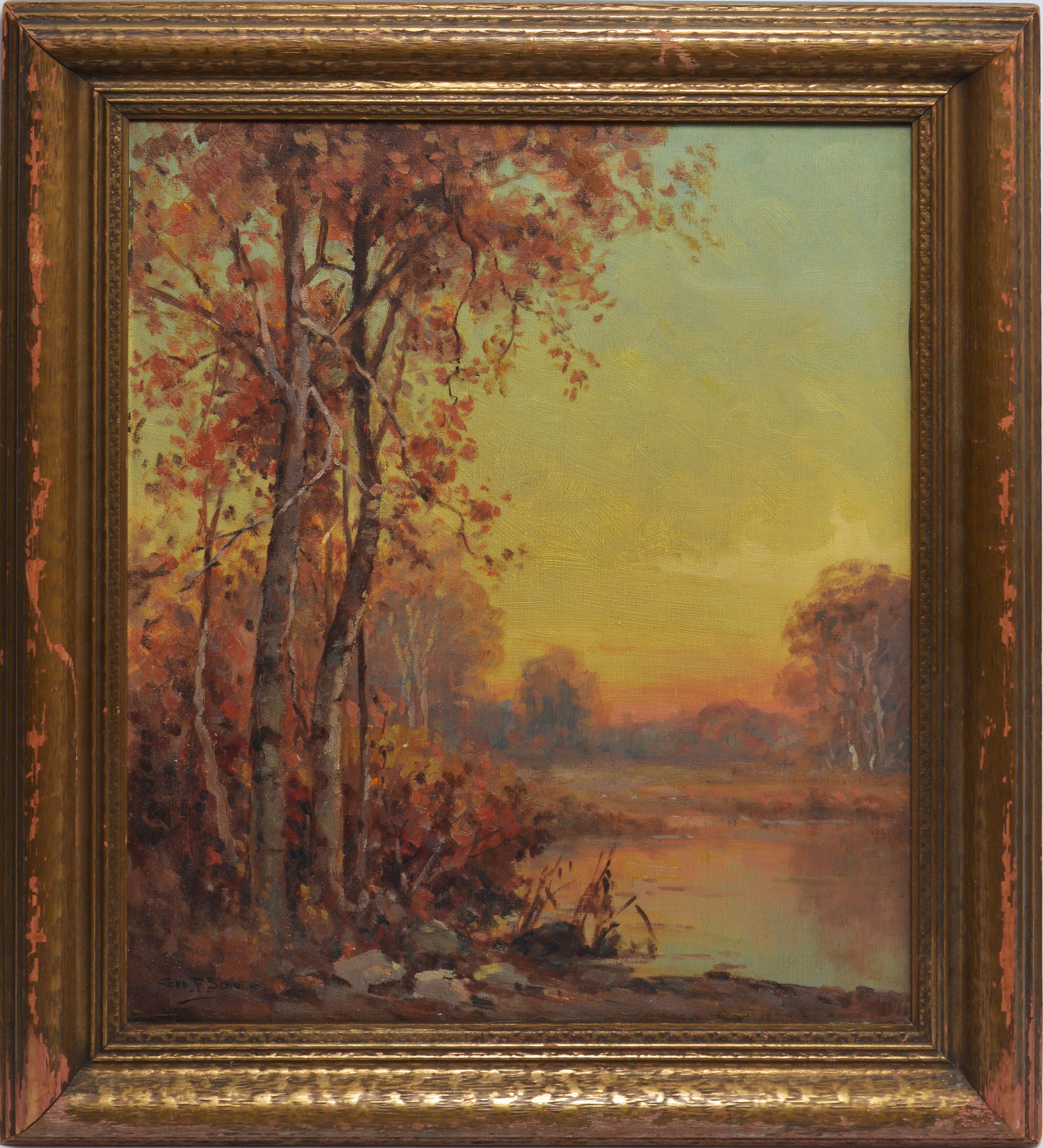 George Schultz - Sunset Landscape by George Schultz at 1stDibs