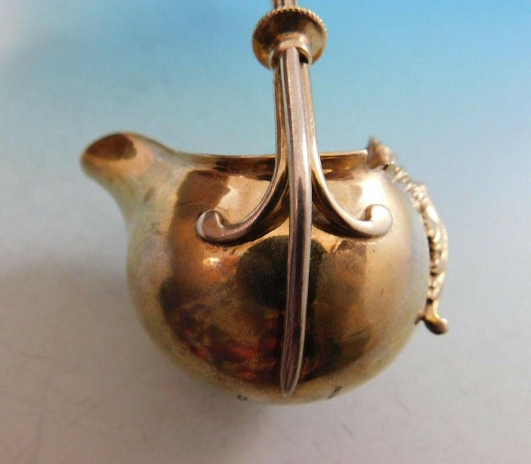 George Sharp Sterling Silver Sauce Ladle GW with 3D Woman and Griffin ...