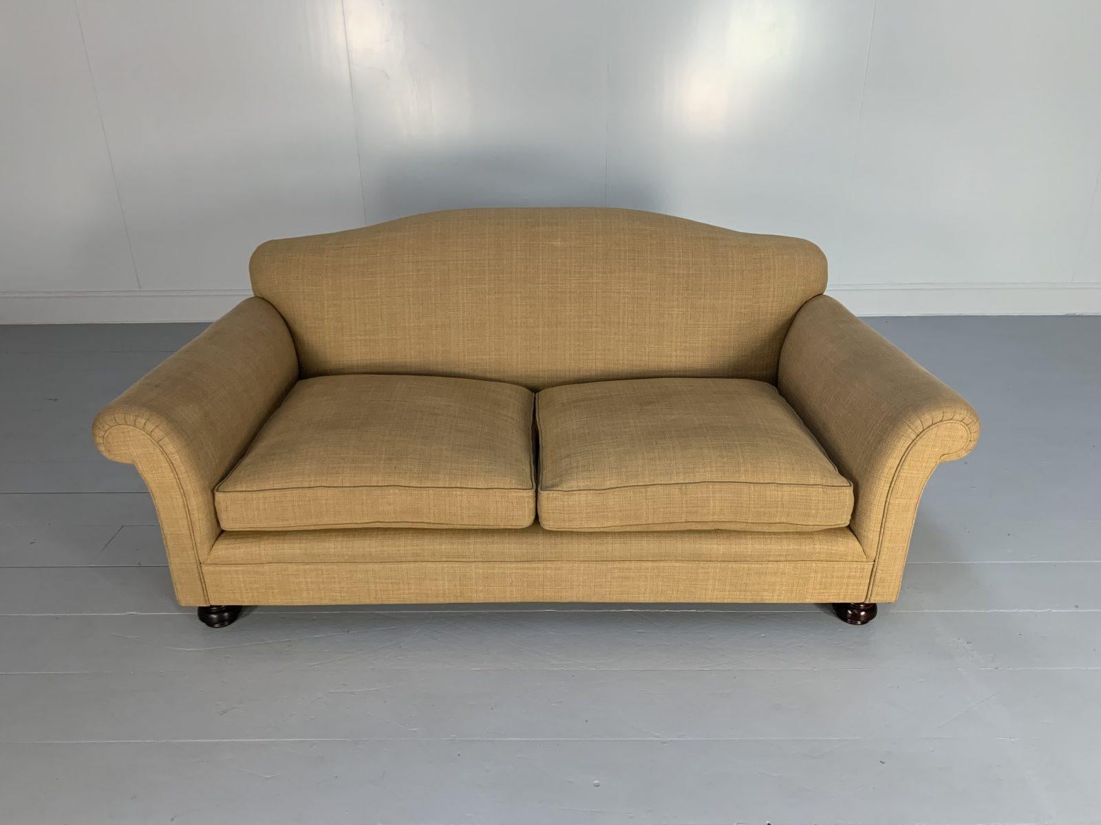 George Smith “Morrison” 2.5-Seat Sofa – In Basketweave Linen For Sale ...
