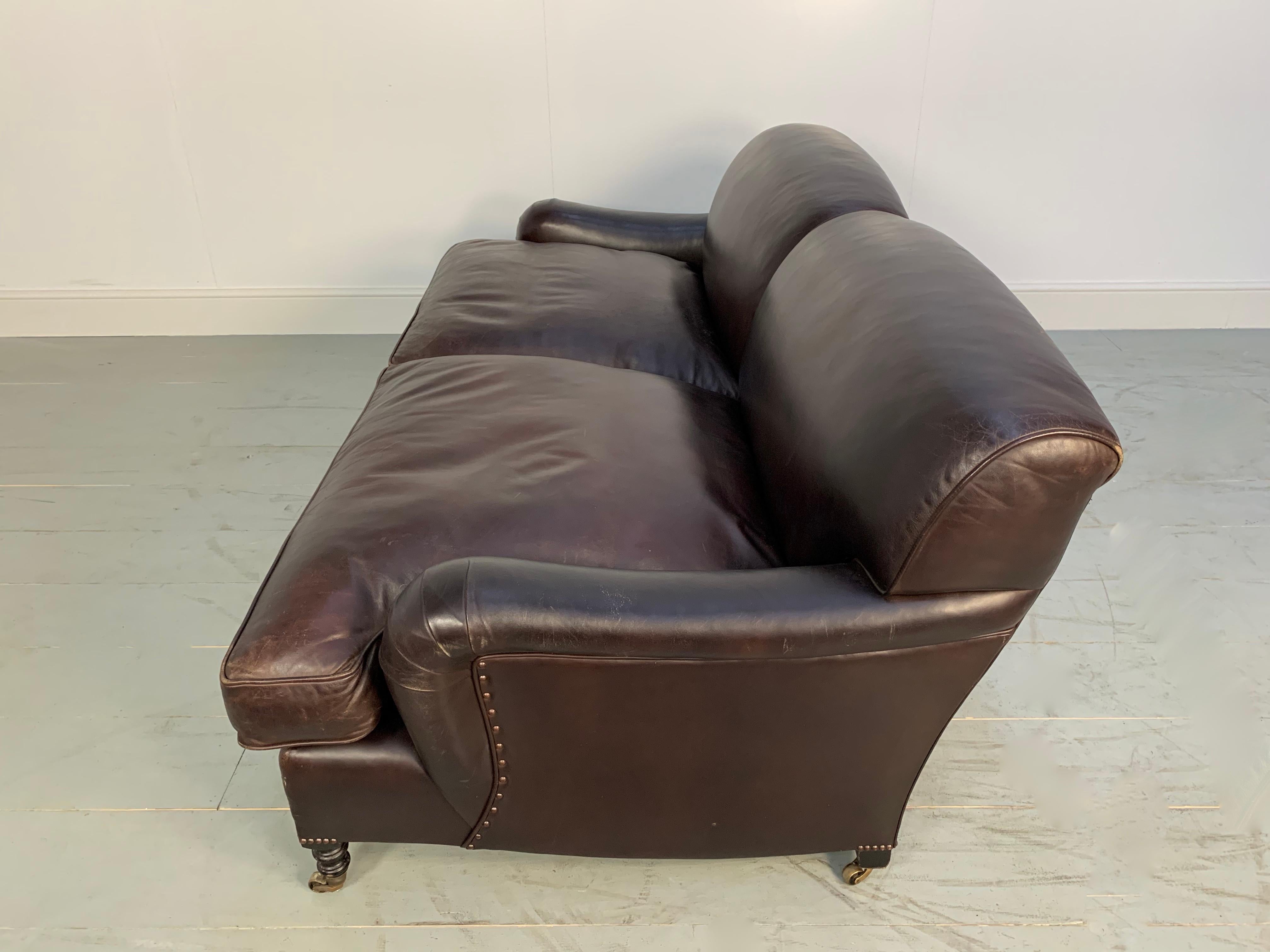 George Smith Signature "Standard-Arm" Large 2.5-Seat Sofa in Cocoa ...