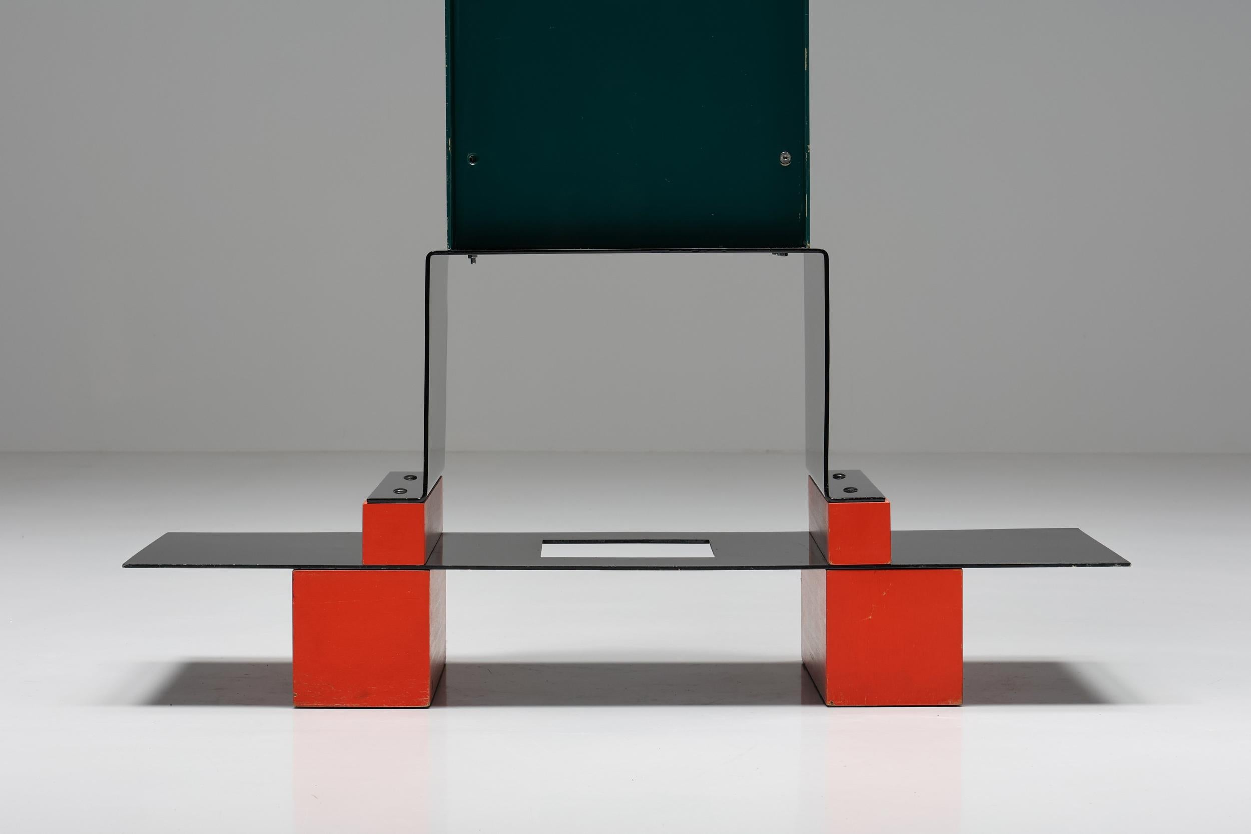 George Sowden, Memphis Milano Floor Clock, Italian Design, 1983 For ...