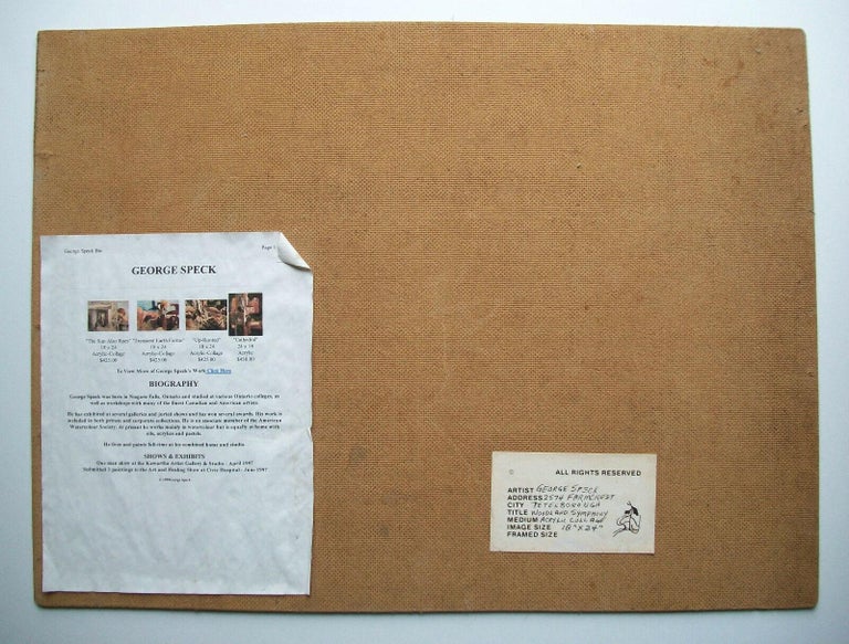 George Speck, Woodland Symphony, Collage and Acrylic on Panel, Canada ...