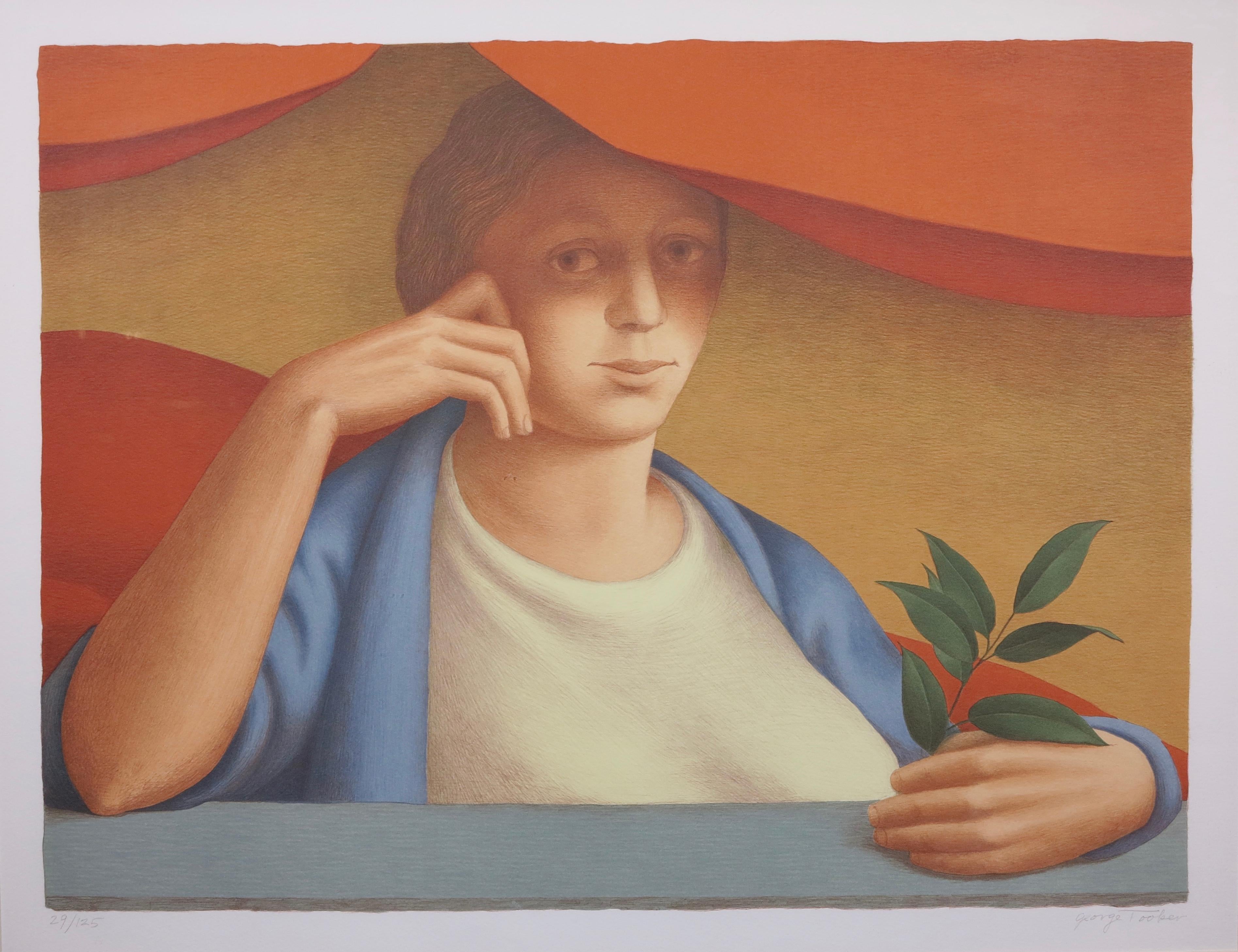 George Tooker - Woman With A Sprig Of Laurel at 1stDibs | george and ...