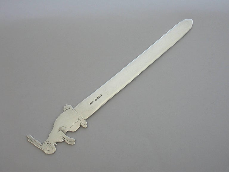 George V Novelty Silver Rabbit Letter Opener 'Benjamin Rabier', 1929 at ...