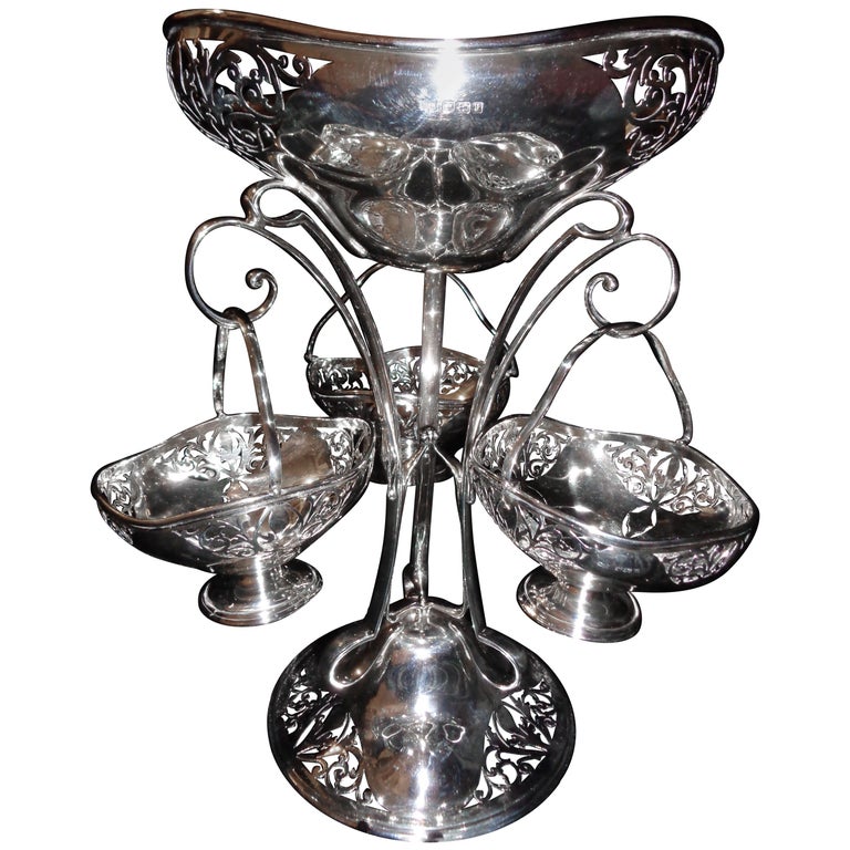 George V Silver Center-Table by Mappin and Webb For Sale at 1stDibs