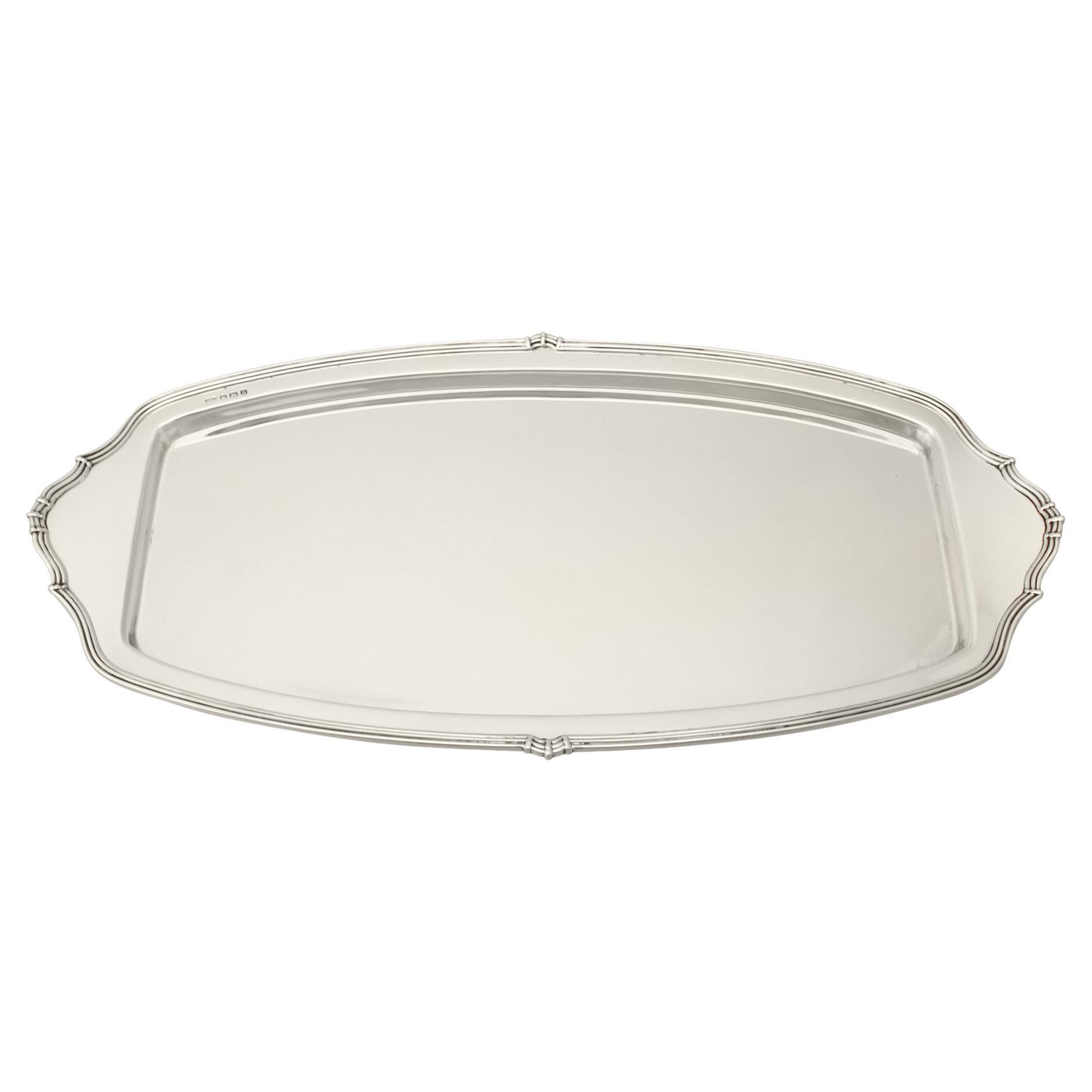 Gustave Keller Frères French Art Deco Sterling Silver Tray at 1stDibs