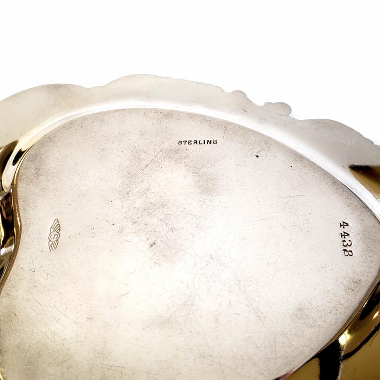 George W. Shiebler Small Heart / Shield Plate with Monogram For Sale at ...